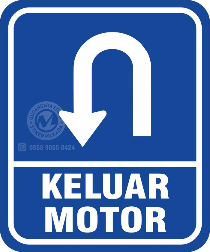 Jual STIKER CUSTOM RAMBU KELUAR MOTOR U TURN 40X48CM - Kota Tangerang ...