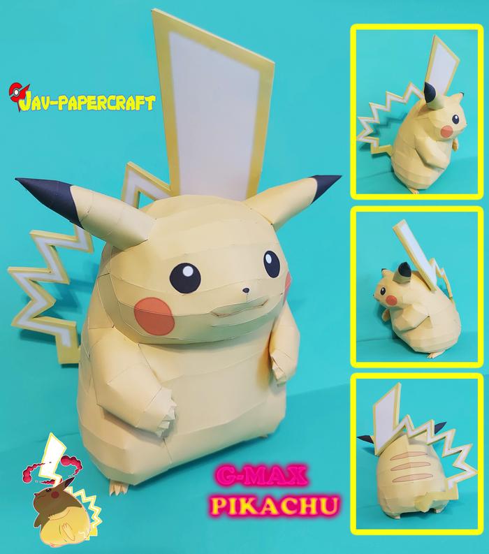 Jual Pokemon gmax pikachu Papercraft - Kab. Bekasi - Papercraft Tiviti ...