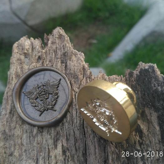 Jual Seal wax stamp TRIBRATA POLRI BEACUKAI GARUDA lilin segel stempel ...