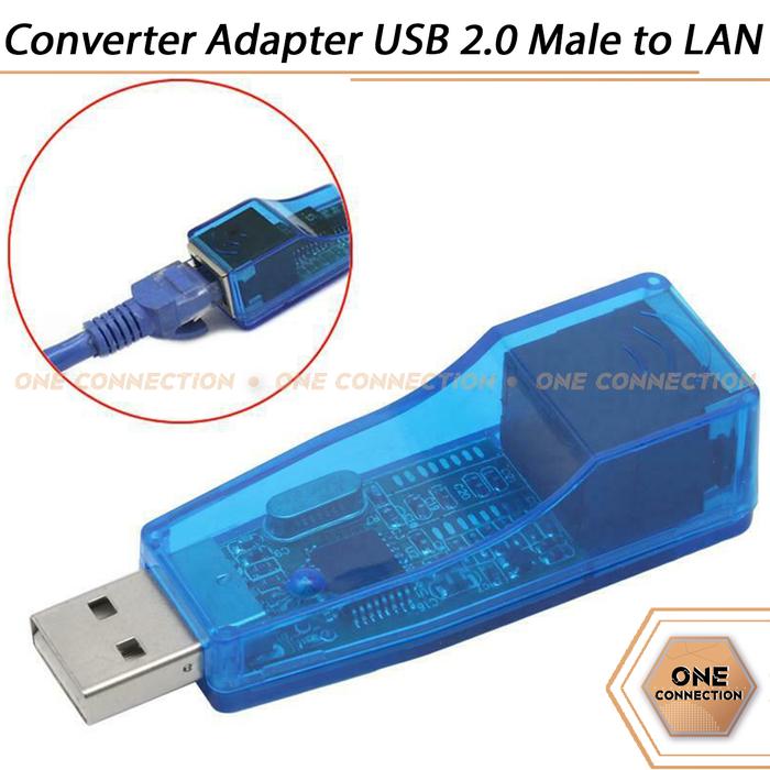 Jual Kabel Converter Adapter USB 2.0 Male to Ethernet LAN UTP RJ45 ...