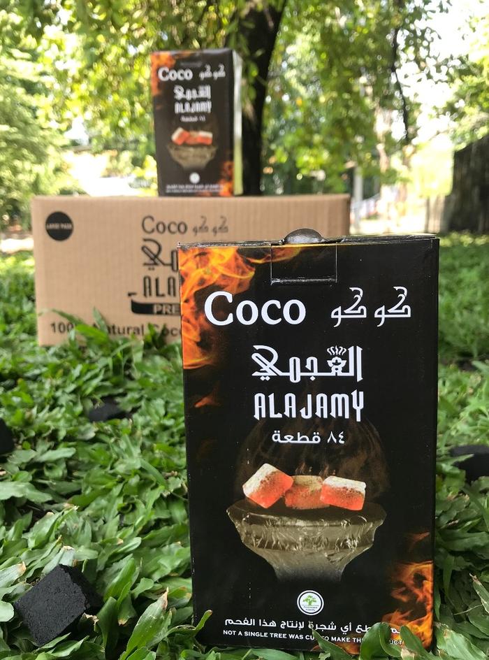 Jual Coco Al Ajamy - Arang Kelapa Cube Bricket Coconut Charcoal/ 1 Kg ...