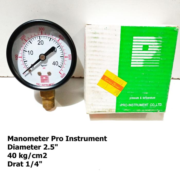 Jual Manometer 2.5" 40kg Pressure Gauge Alat Ukur Tekanan 2 1/2 inch ...