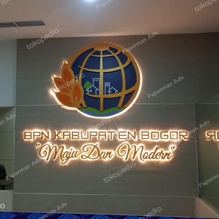 Jual Huruf Timbul Stainless Backlight Letter Sign Stainless Signage ...