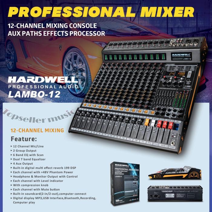 Jual MIXER HARDWELL AUDIO RAMBO 12 ORIGINAL 12 CHANNEL MIXER TERBAIK - Jakarta Barat - TOP ...