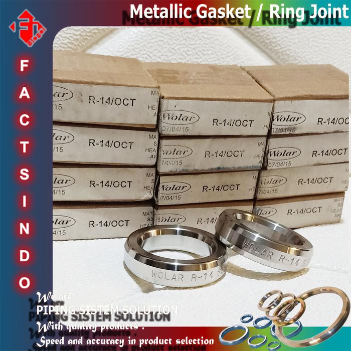 Jual RING JOINT R14 OCTAGONAL | GASKET RTJ 3/4" Ansi 900 SS304 ...