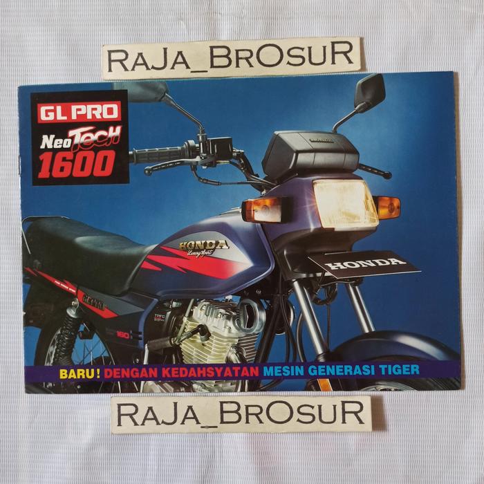 Jual Poster brosur katalog booklet jadul lawas Honda GL PRO Neotech ...