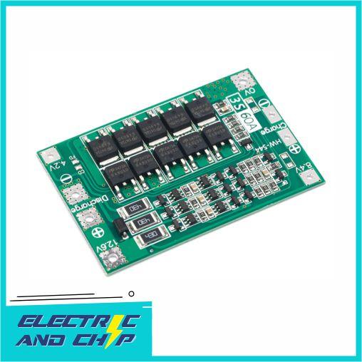 Jual BMS 3S 60A 12.6V 18650 Li-ion Lithium Battery Protection With ...