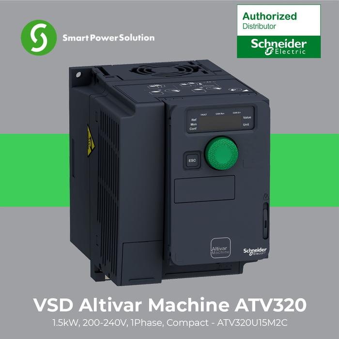 Promo Schneider Altivar ATV320 Inverter 1.5kw 1P - ATV320U15M2C Cicil 0 ...