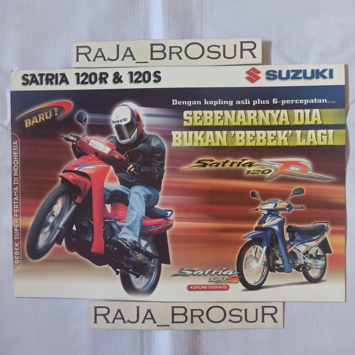 Jual Poster brosur Suzuki Satria 120R/120S/Satria Lumba/Kotak 2Tak 2T ...