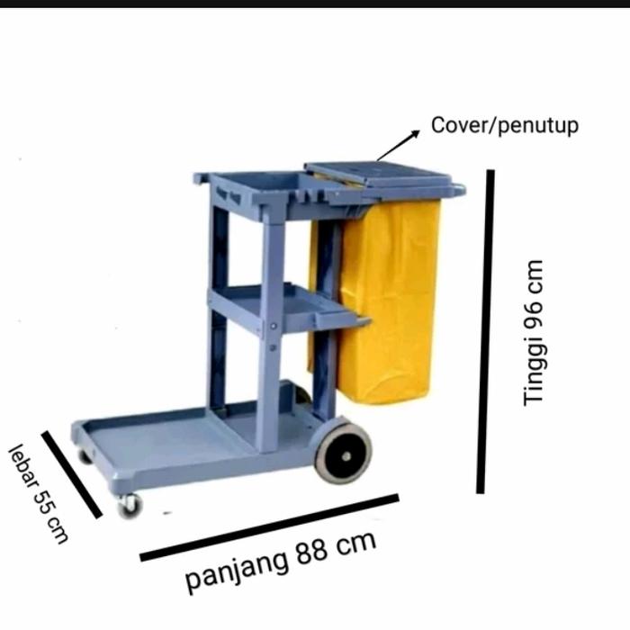 Jual Janitor cart troli dorong housekeeping - Kab. Bogor - pipih clean ...