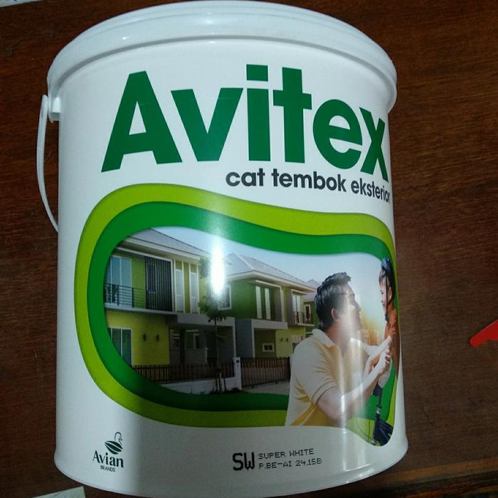 Jual Cat Tembok Avitex Exterior 5kg Putih Super White - Kota Bandung ...