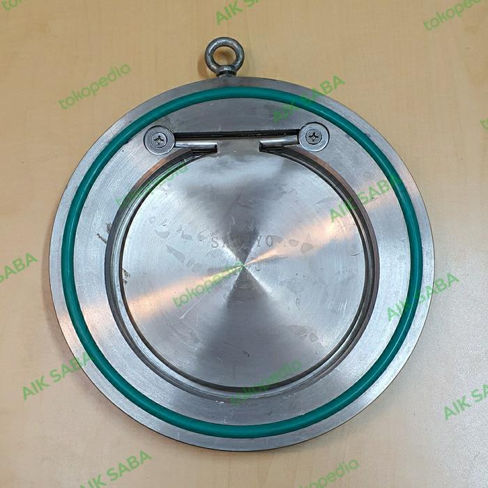 Jual wafer check valve single door ss 304 4" inch/wafer check Sankyo ...
