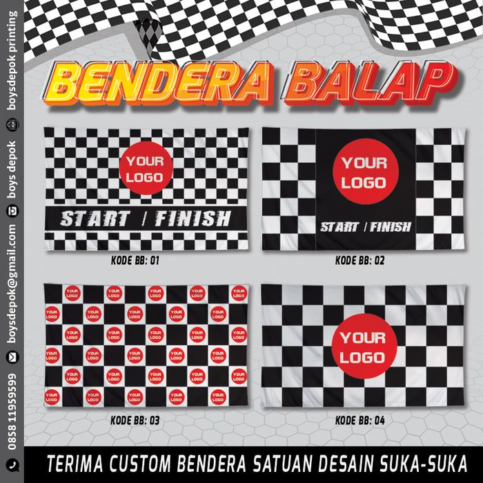 Jual Custom Satuan Bendera Balap Racing Start Finish - TC Import ...