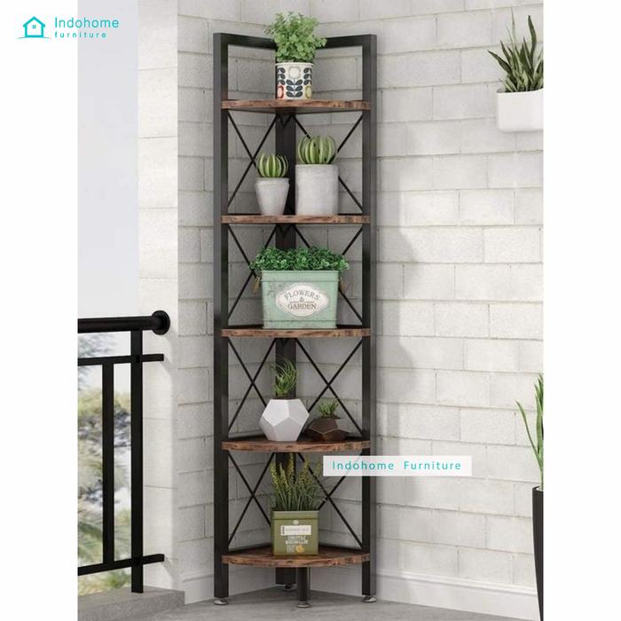 Jual Rak Hias Sudut Industrial Minimalis Kayu Jati - Kab. Jepara ...