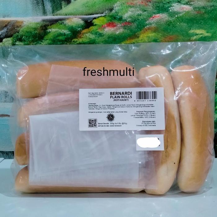 Jual Roti hotdog bernardi isi 6 / roti hot dog bernardi murah / roti ...