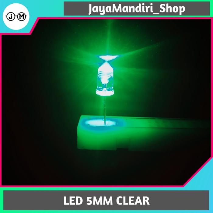 Jual LAMPU LED 5mm HIJAU SUPER BRIGHT DIP LED CLEAR LAMPU HIAS RUNNING ...