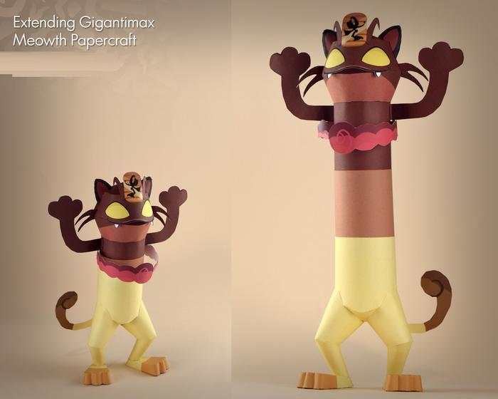 Jual Pokemon Extending Gigantamax Meowth Papercraft - Kab. Bekasi ...