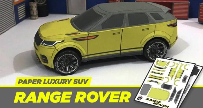 Jual DIY Papercraft Lembar Kertas Pola Kendaraan Mobil Range Rover ...