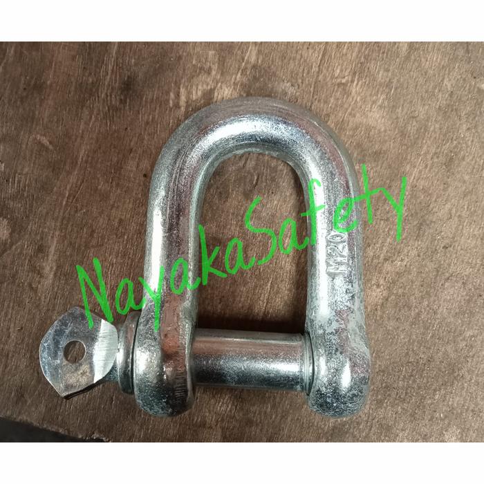 Jual Shackle D Galvanized RRT M19 - M20 / 3/4" / Segel D Galvanis 3/4 ...