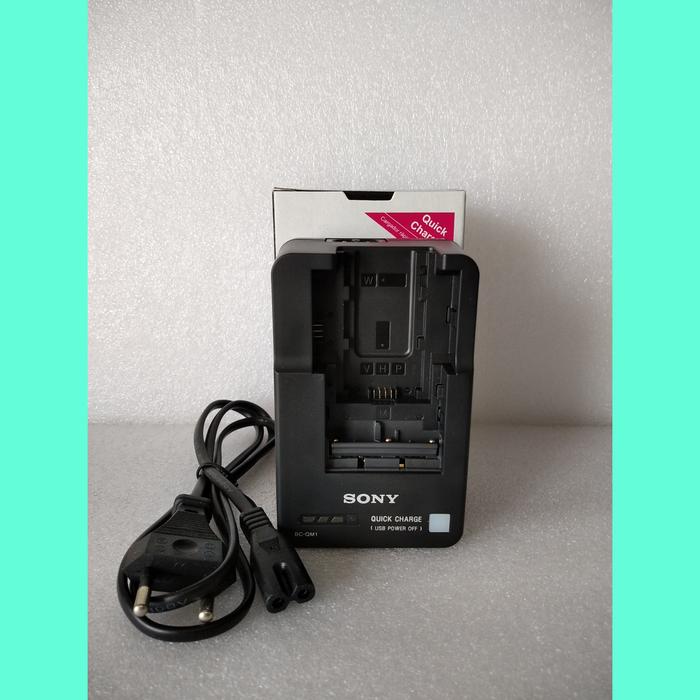 Jual Charger Sony BC-QM1 Bc Qm1 for Baterai Sony NP-FH50 FV50 FV70 FW50 ...