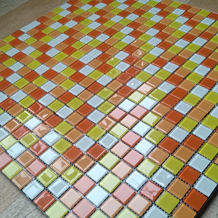 Jual Keramik Mozaik Kuning Mosaik Mosaic MC-11 WH/YLL/ORANGE 30x30 ...