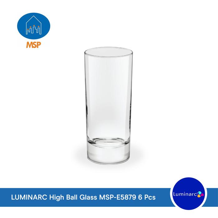 Promo LUMINARC High Ball Glass (MSP-E5879) /Gelas jus/8 oz/ isi 6 Pcs ...