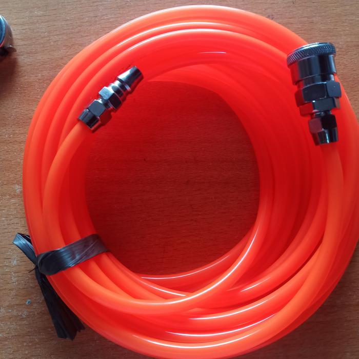 Jual selang angin kompresor pneumatic 10 meter selang poliurathane PU ...