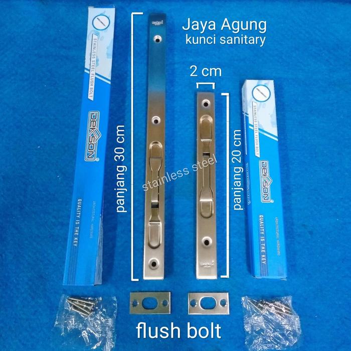 Jual Grendel Tanam Dekson FB 040 8"+12" Stainless/Slot Tanam Dekson ...