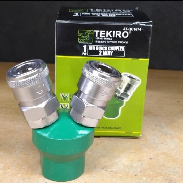 Jual TEKIRO AIR QUICK COUPLER 2 WAY / COUPLER ANGIN CABANG 2 - Kota ...