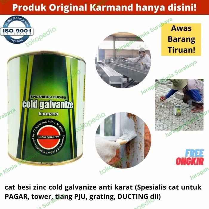 Jual cat galvanis/cold galvanis/cat anti karat/cat besi premium/karmand ...