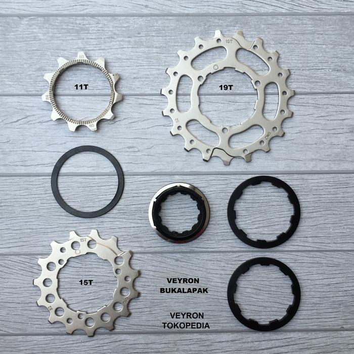 Jual Bromptonn External 3 Speed Lock Ring Cog 11T 15T 19T Not MINIMODS ...