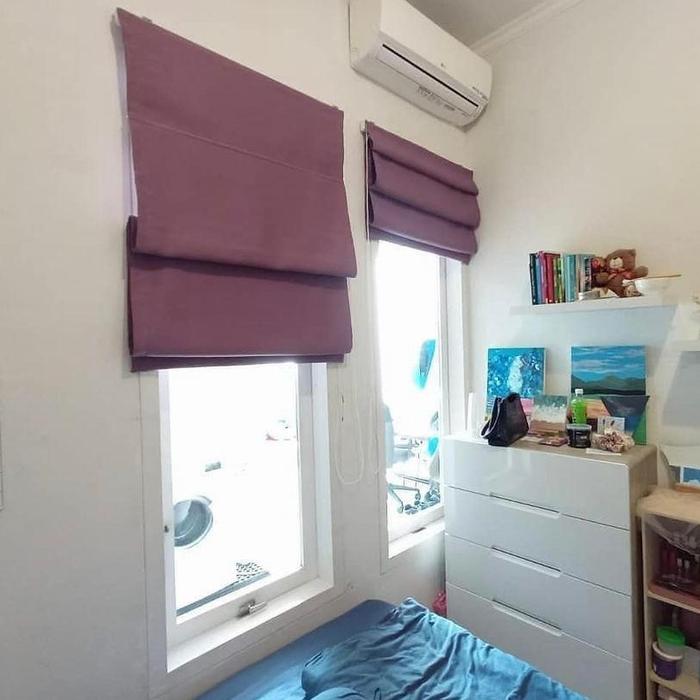 Jual roman shade roller blind vertikal blind Krey alumunium - Kota ...