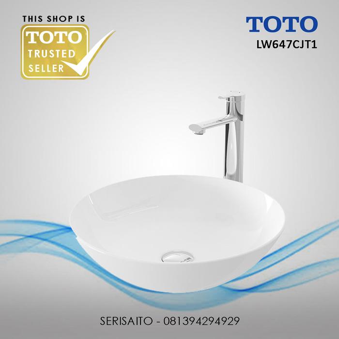 Jual Wastafel TOTO Meja Bulat LW 578 J / Washtafel Keramik LW578 ...