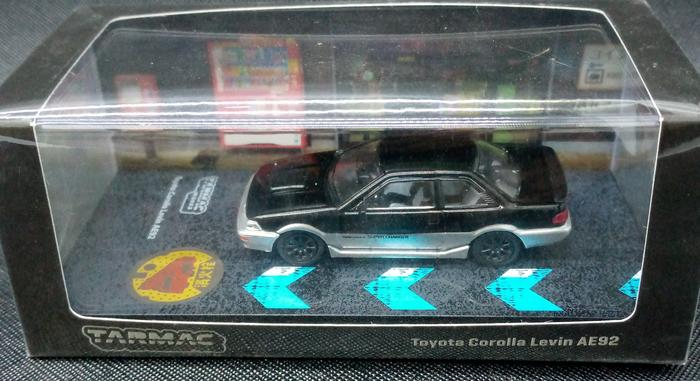 Jual Tarmac Works 1/64 Toyota Corolla Levin AE92 Black Grey Diecast ...