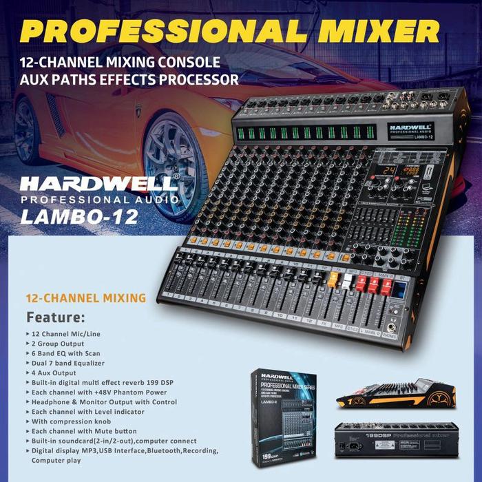 Jual Mixer Hardwell LAMBO 12 Channel Original PRODUCT - Kota Surabaya ...