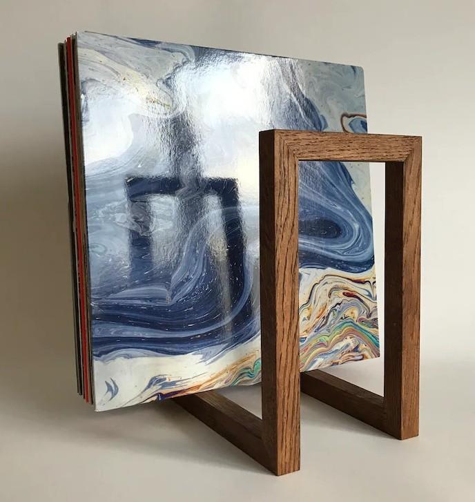 Jual Rak Vinyl / Rak piringan Hitam Kayu jati / Wooden Vinyl Rack -03 ...