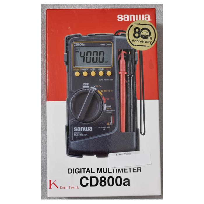 Jual SANWA CD800A DIGITAL MULTIMETER AVOMETER MULTITESTER - ORIGINAL ...