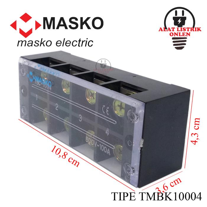 Jual TERMINAL BLOK MASKO / TERMINAL BLOK KRUSTINE / SAMBUNGAN KABEL ...