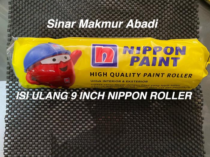 Jual ISI KUAS ROLL Besar Roller 1000/9 Inch NIPPON PAINT KUNING/PC ...