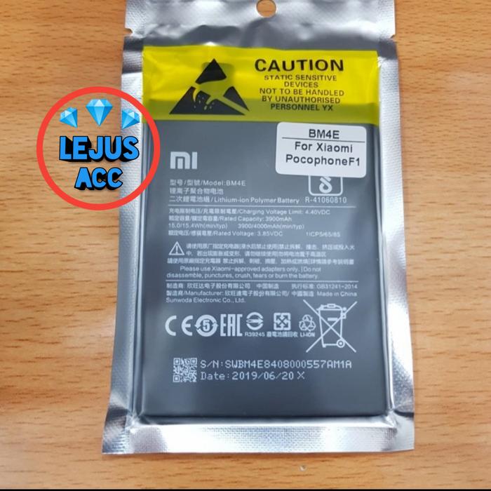 Jual Baterai Batre Battery Xiaomi Pocophone Poco F1 BM4E original ...