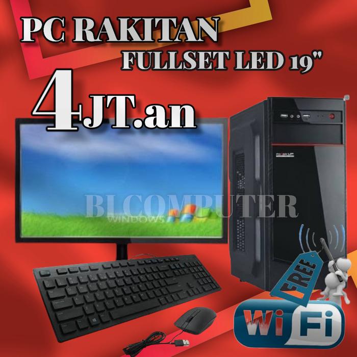 Jual PC RAKITAN CORE i7 RAM 8GB FULL SET MONITOR 19 in BARU - Kota ...