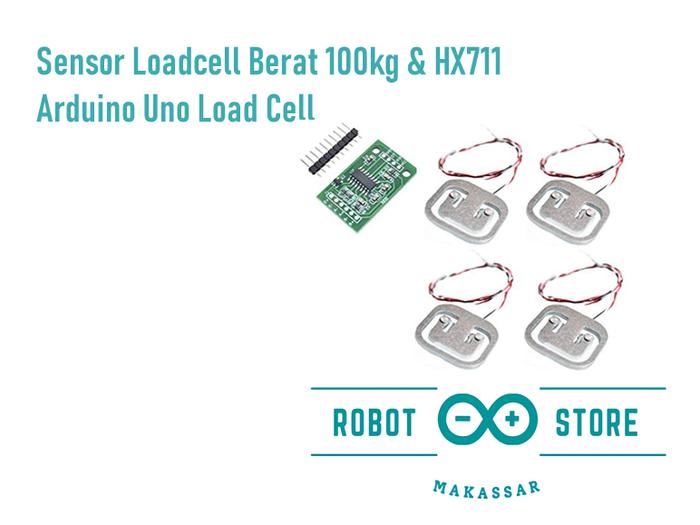 Jual Sensor Loadcell berat 100 kg & HX711 Arduino uno Load Cell YZC131 ...