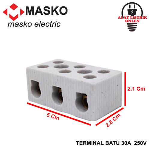 Jual TERMINAL BATU MASKO / FITTING BATU / LUBANG 2, 3 - TMBT3003 - Kota ...