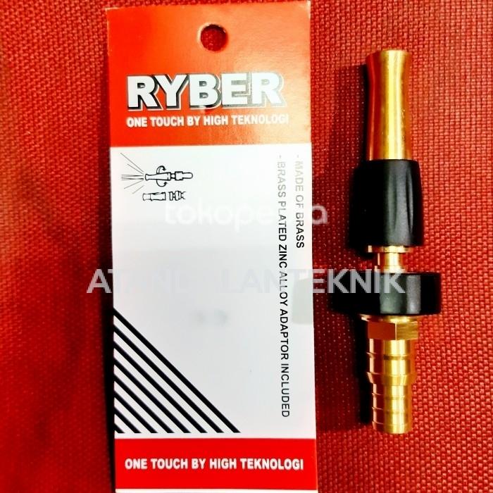 Jual Nozzle Spray Ryber Brass Hose size 1/2 inch 5/8 inch 3/4 inch ...