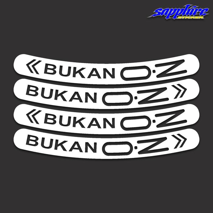 Jual stiker velg sticker BUKAN OZ racing - Hitam - Jakarta Timur ...