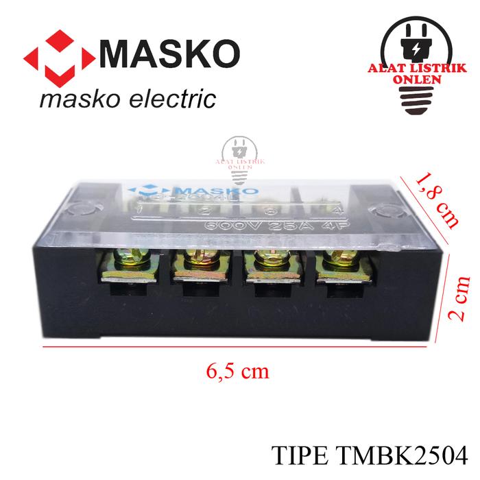 Jual TERMINAL BLOK MASKO / TERMINAL BLOK KRUSTINE / SAMBUNGAN KABEL ...