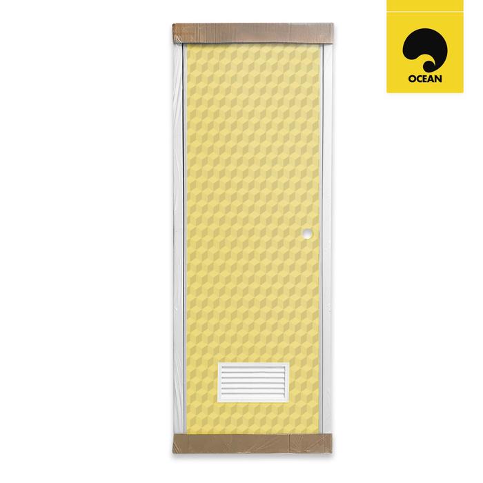 Jual PINTU KAMAR MANDI / PINTU PVC KOTAK WARNA | 1 SET - OCEAN - Kuning ...