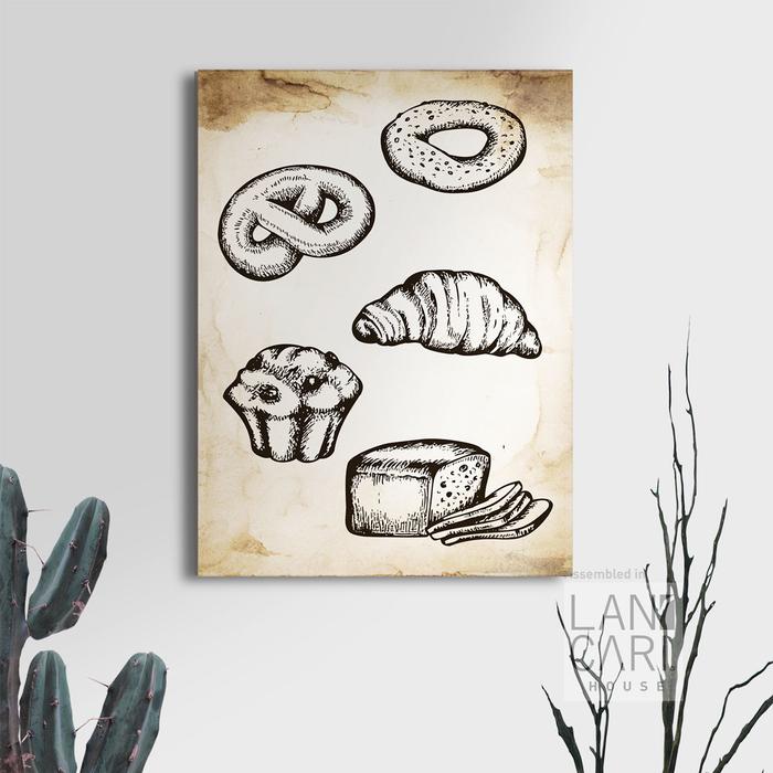 Jual Dekorasi Toko Roti Cake Bakery Kue Frameless Jadul Vintage Decor ...