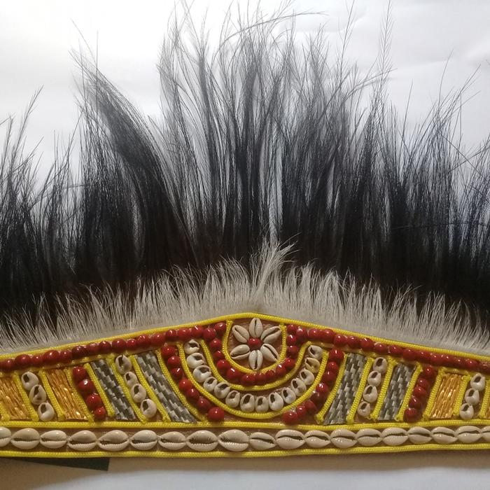 Jual Topi Mahkota Adat Papua Asli Dari Bulu Kasuari Di Seller Velvet ...