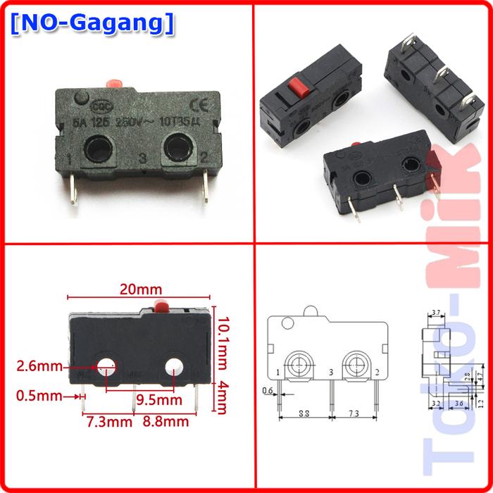 Jual MICRO LIMIT SWITCH DENGAN GAGANG 250V 3A NO / NC SPDT 3 PIN - NO-Gagang - Jakarta Barat ...